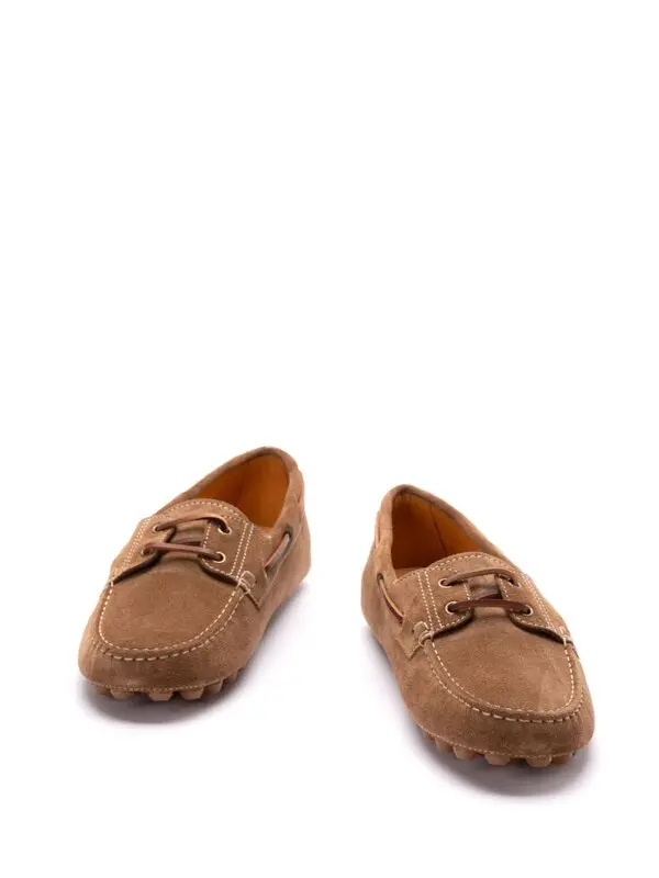 TOD'S Gommino Bubble Suede Leather Loafers