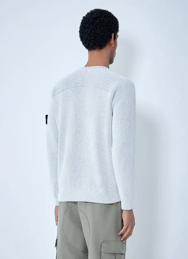 Stone Island Ribbed Knit Crewneck Sweater