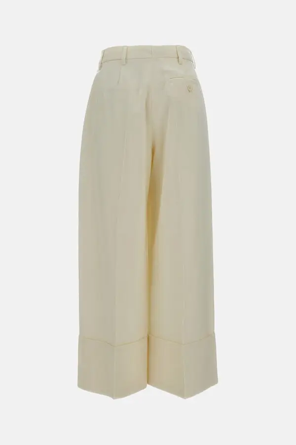 Simone Rocha Cropped Wide-leg Trousers - Multicolor