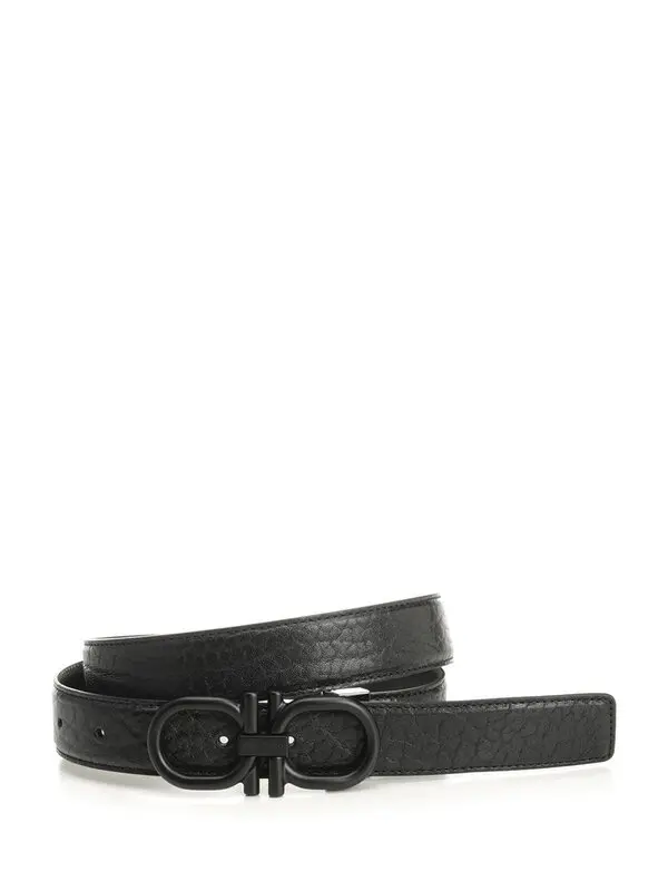 FERRAGAMO Reversible And Adjustable Belt - Black