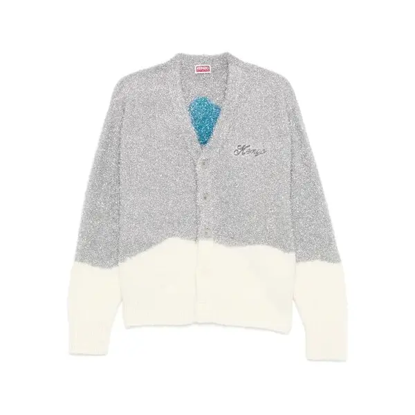 Kenzo Two-tone Embroidered Knitwear Cardigan