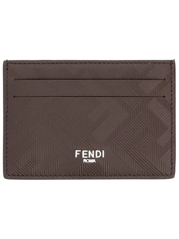 Fendi Leather Card Holder - Multicolor