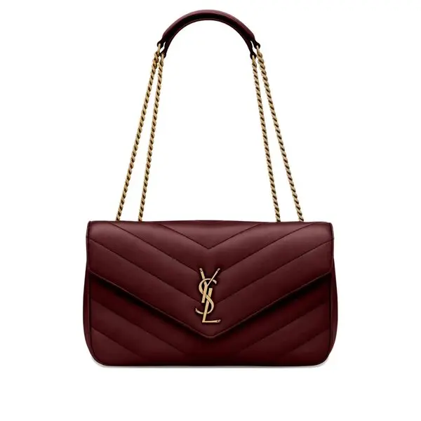 Saint Laurent Leather Shoulder Bag - Red