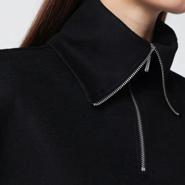 ENTIRE STUDIOS Wool Zip-collar Top