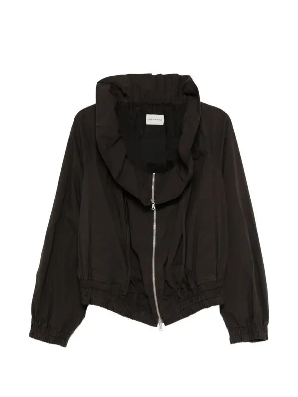 Dries Van Noten Cotton Blend Ruffled Jacket