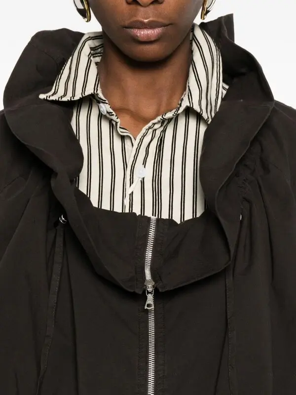 Dries Van Noten Cotton Blend Ruffled Jacket