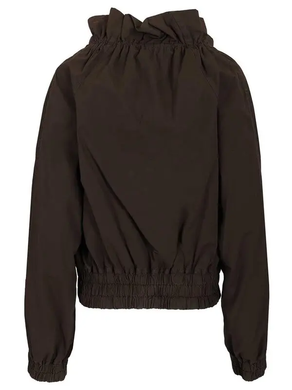 Dries Van Noten Cotton Blend Ruffled Jacket