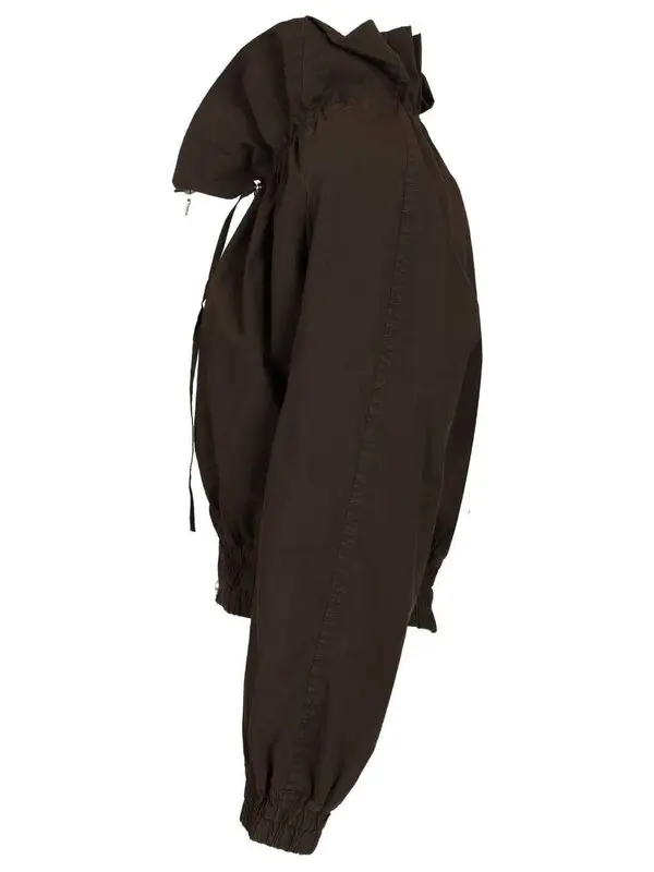Dries Van Noten Cotton Blend Ruffled Jacket