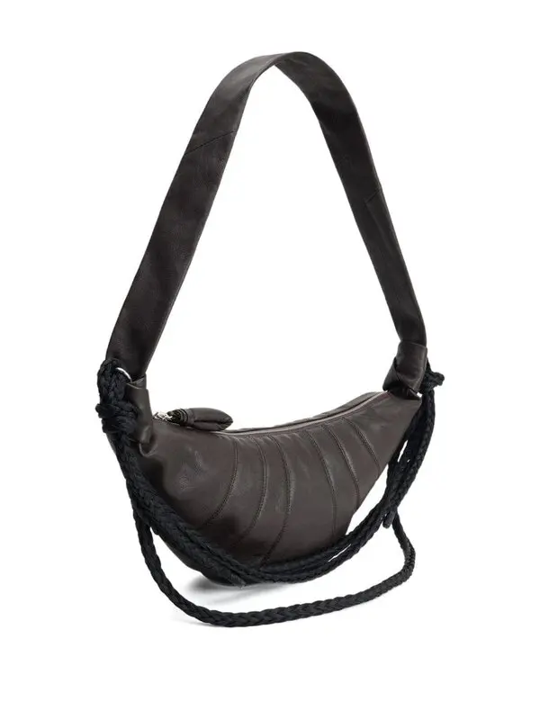 LEMAIRE Braid Croissant Medium Leather Shoulder Bag - Multicolor