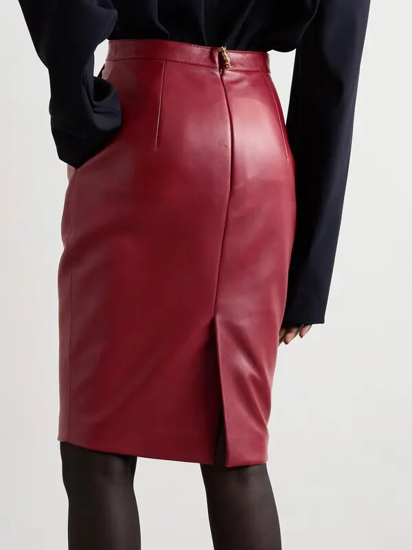 Saint Laurent Leather Skirt