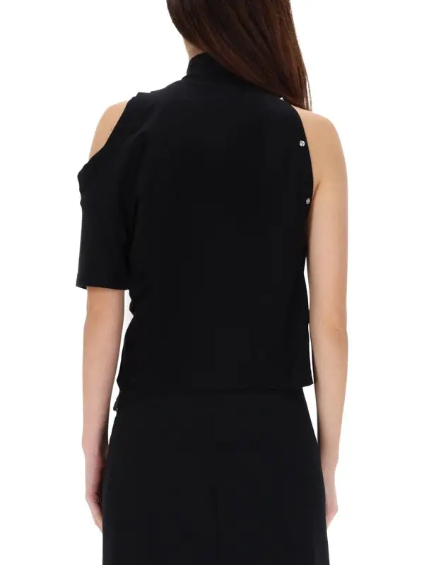 COURREGES Asymmetrical Cotton T-shirt