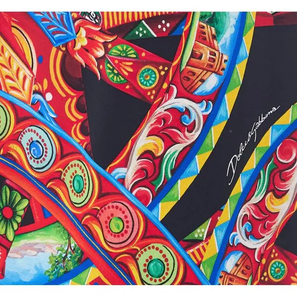 Dolce & Gabbana Carretto Print Flare Pants - Multicolor