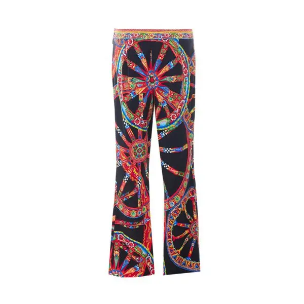 Dolce & Gabbana Carretto Print Flare Pants - Multicolor