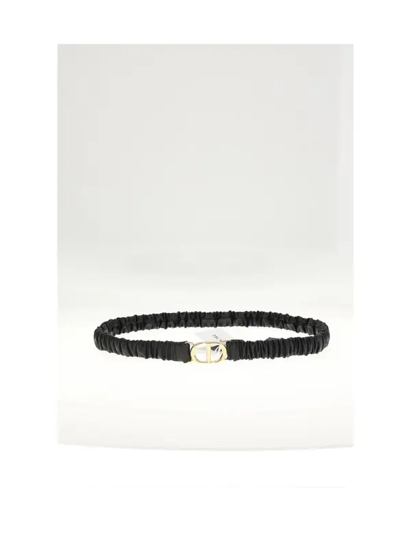 Dior 30 Montaigne Elastic Belt - Black