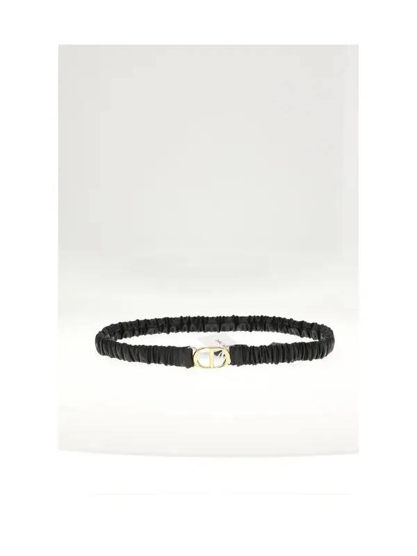 Dior 30 Montaigne Elastic Belt - Black