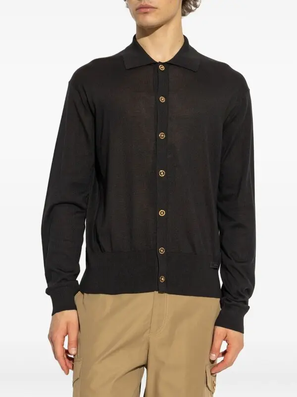 Versace Cotton And Silk Cardigan