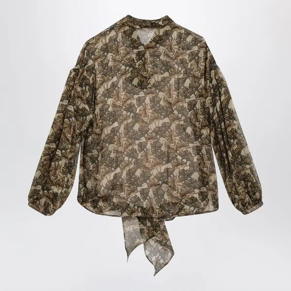 Max Mara Printed Silk Chiffon Blouse - Multicolor