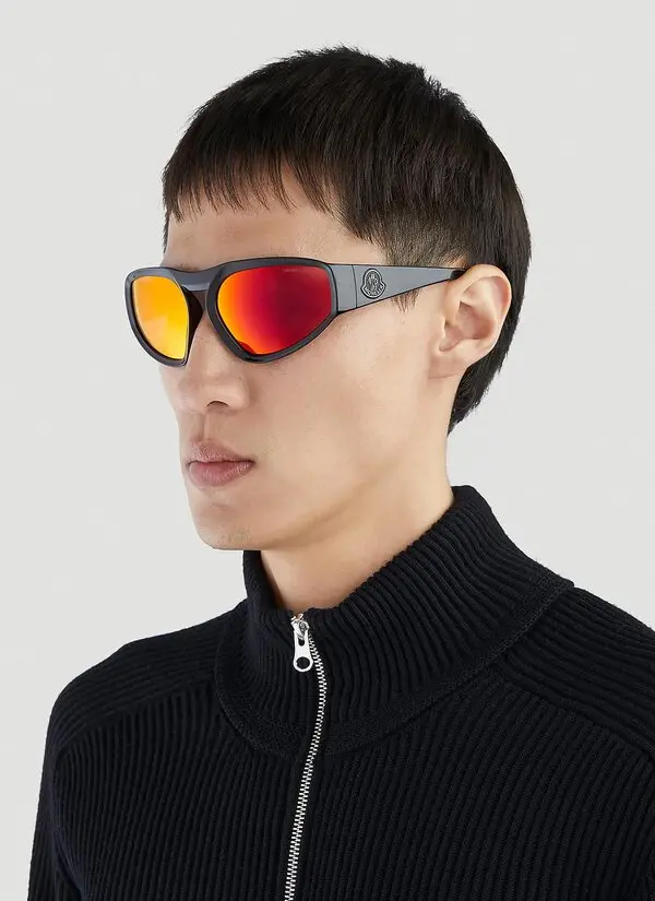 Moncler Pentagra Geometric Sunglasses