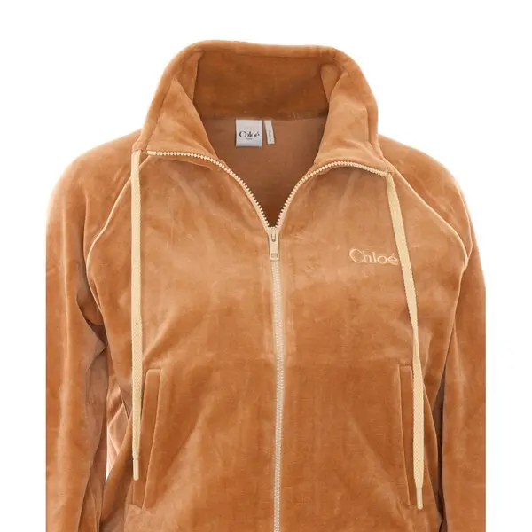 Chloé Velvet Logo Track Jacket