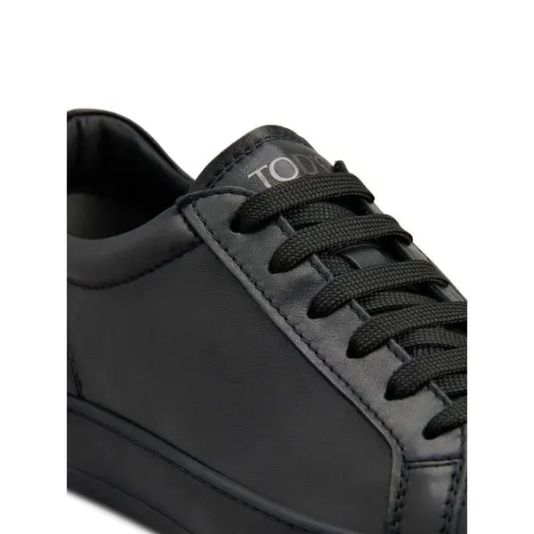 TOD'S Leather Low-top Sneakers - Black