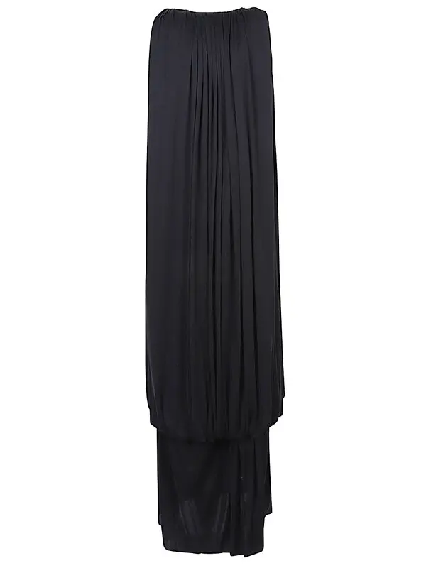 Loewe Silk Draped Long Dress