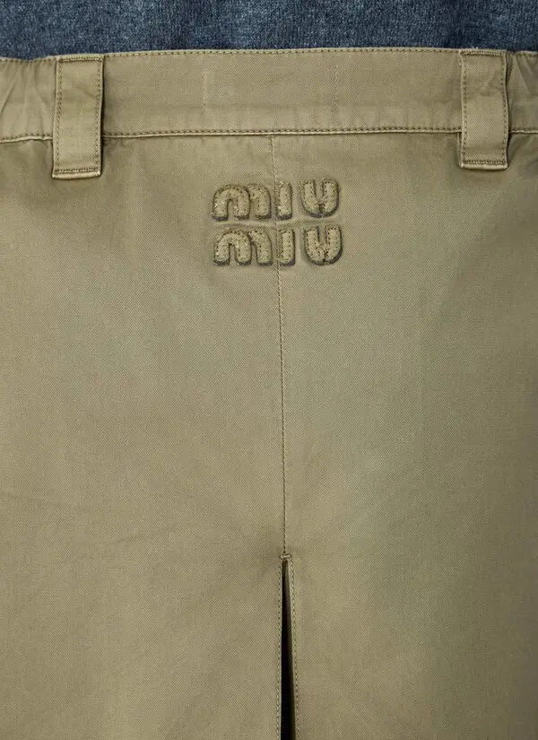 Miu Miu Garment-dyed Skirt