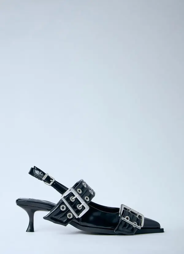 GANNI Slingback Pumps - Black