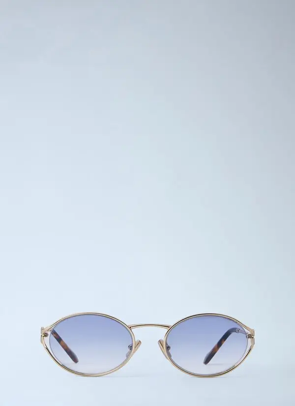 Miu Miu Mu 52ys Oval Sunglasses