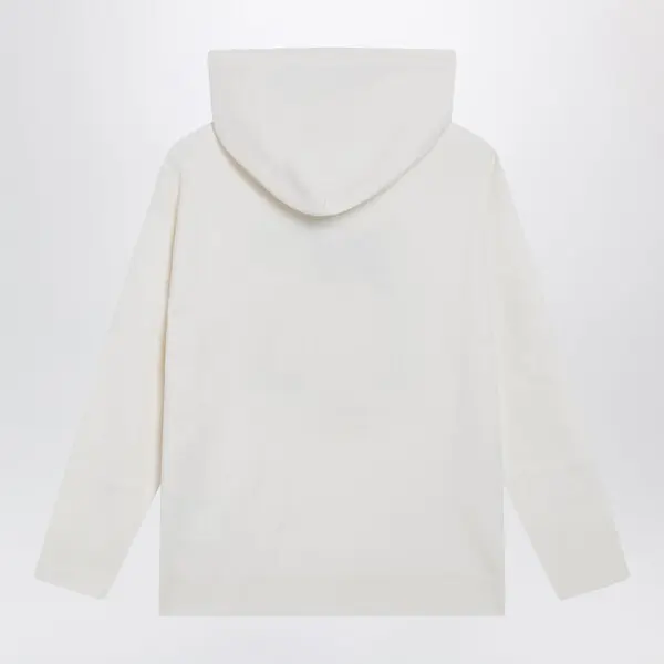 Max Mara Taddeo Hooded Virgin Wool Sweater - White