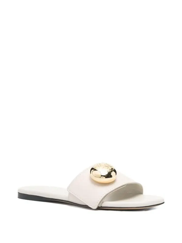 Loewe Pebble Leather Slides