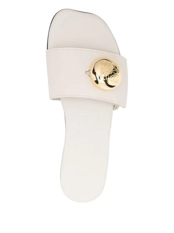 Loewe Pebble Leather Slides