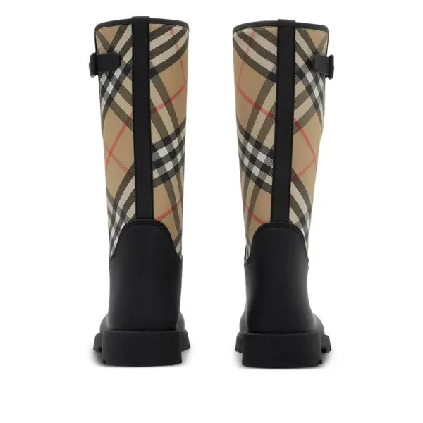 Burberry Check Pattern Boots