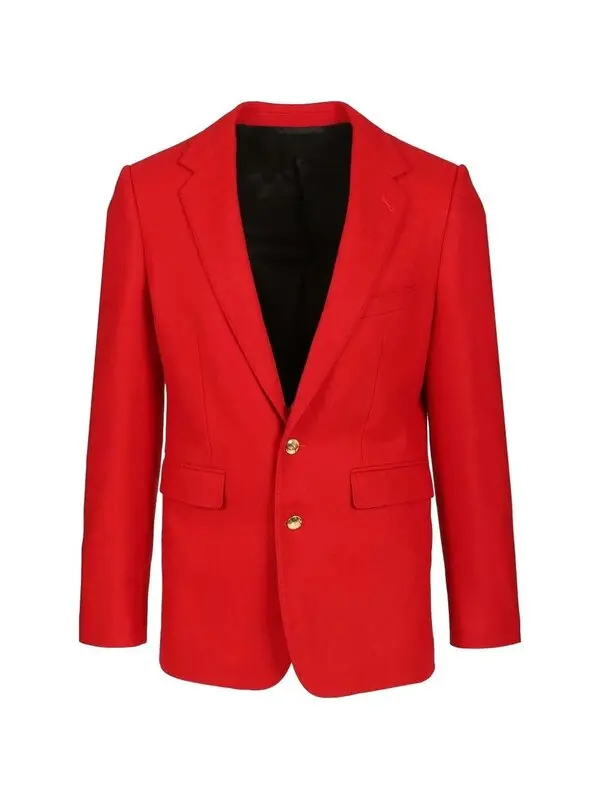 Celine Tailored Blazer In Lined Wool Flannel