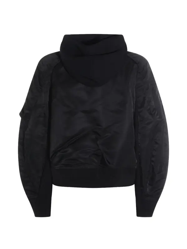 Sacai Cotton And Nylon Hoodie