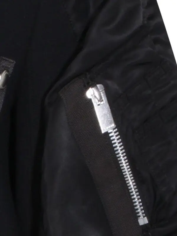 Sacai Cotton And Nylon Hoodie