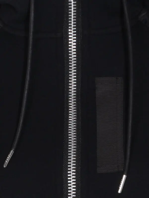 Sacai Cotton And Nylon Hoodie