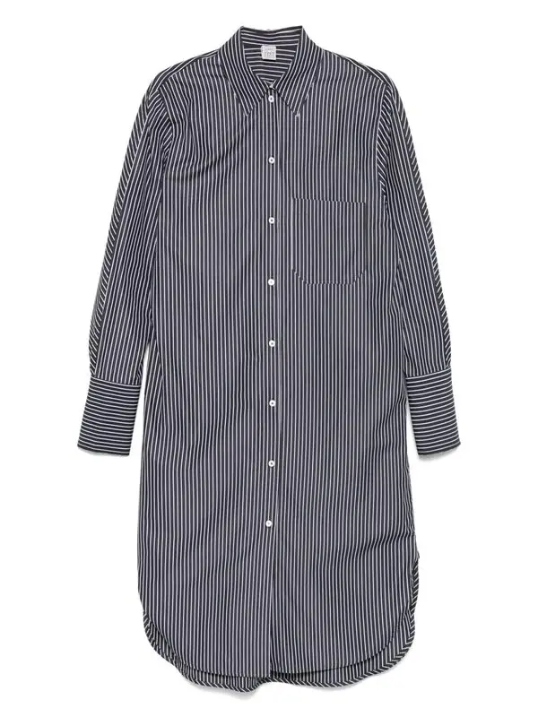 TOTEME Striped Cotton Shirtdress - Multicolor