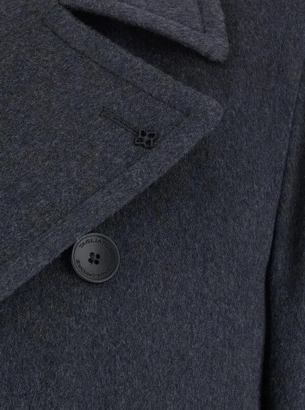 Tagliatore Wool Double Breasted Coat - Gray