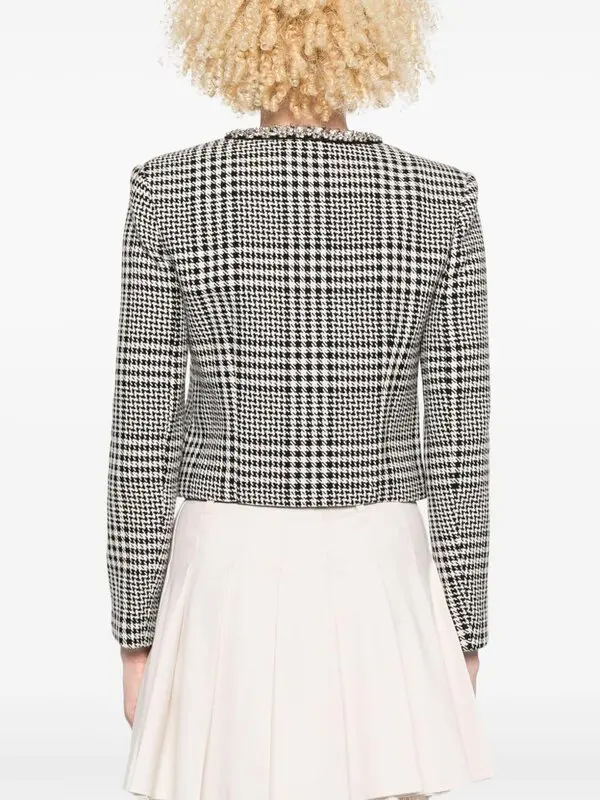 SELF-PORTRAIT Wool Blend Checked Jacket