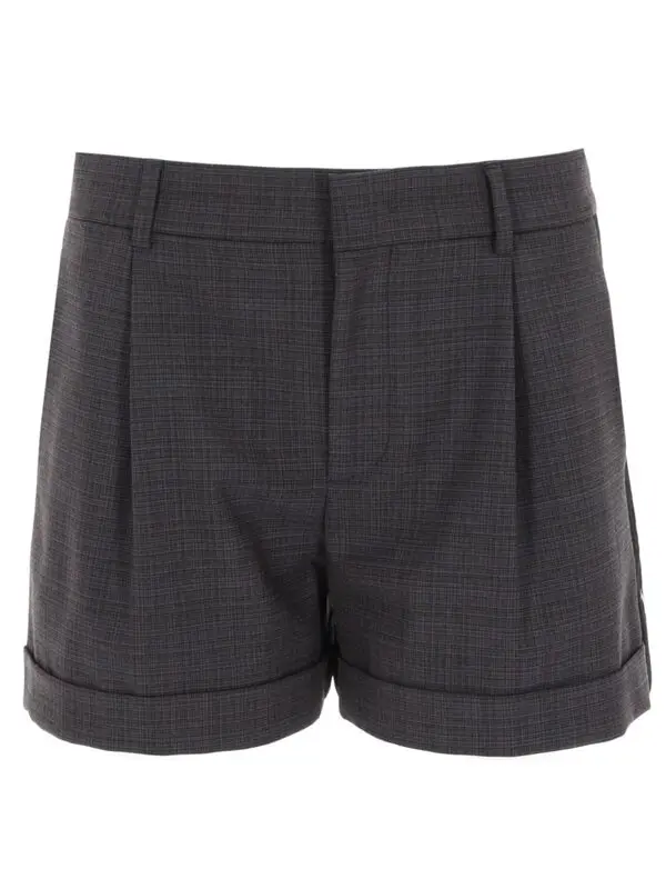 Moschino Shorts With Logo Ribbon - Gray