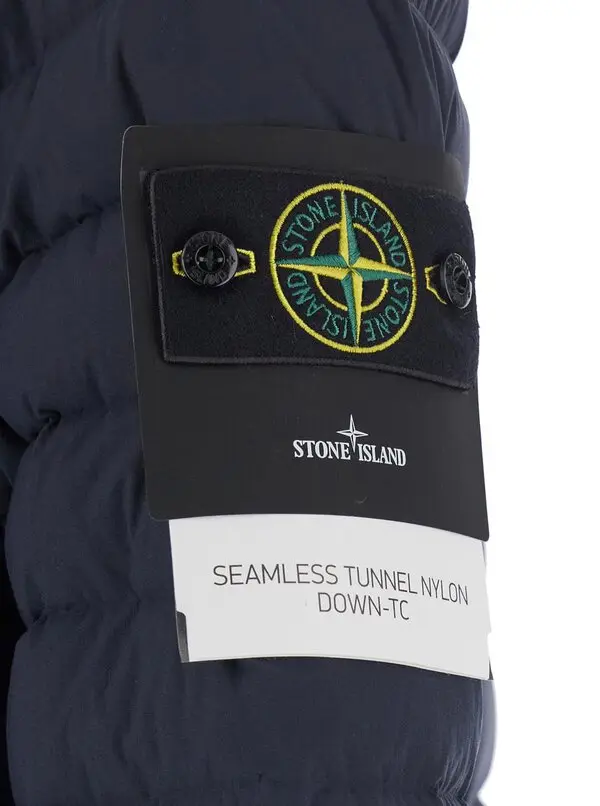 Stone Island Tech Fabric High Collar Puffer Jacket - Multicolor