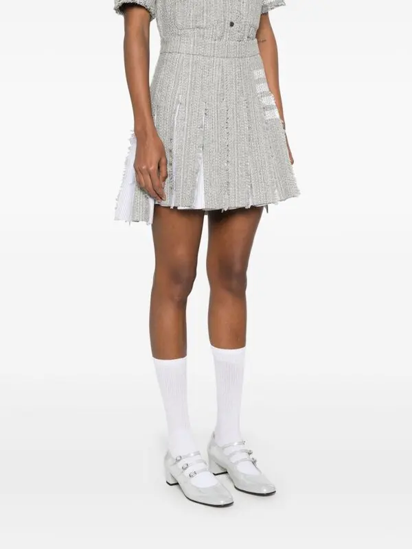 Thom Browne 4bar Cotton Blend Skirt