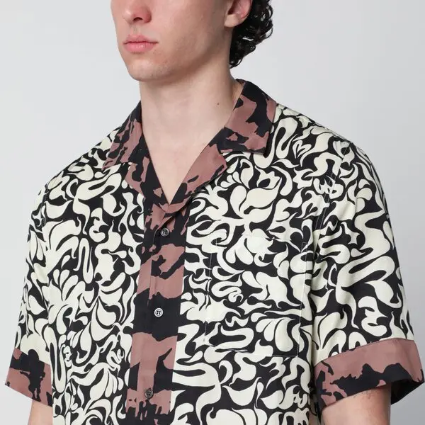 Dries Van Noten Shirt With Graphic Squiggle Print