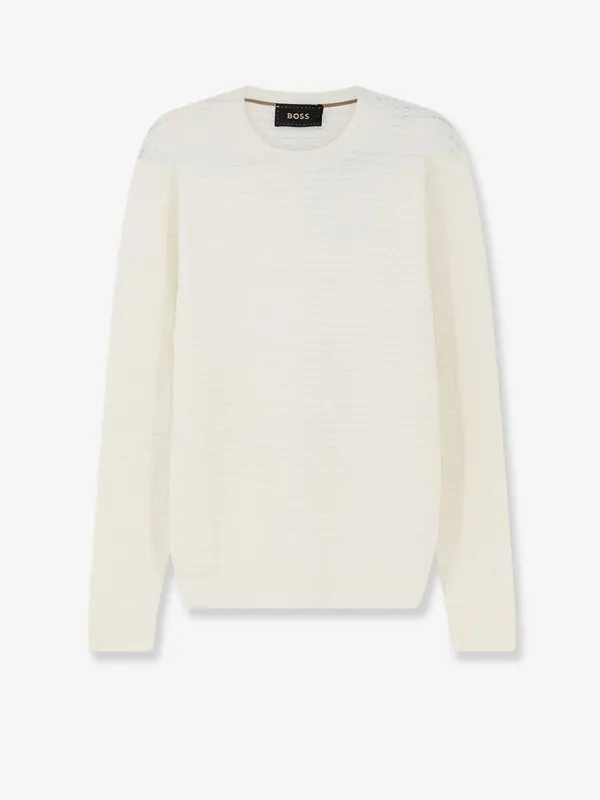 BOSS Silk And Cotton Blend Sweater - Multicolor