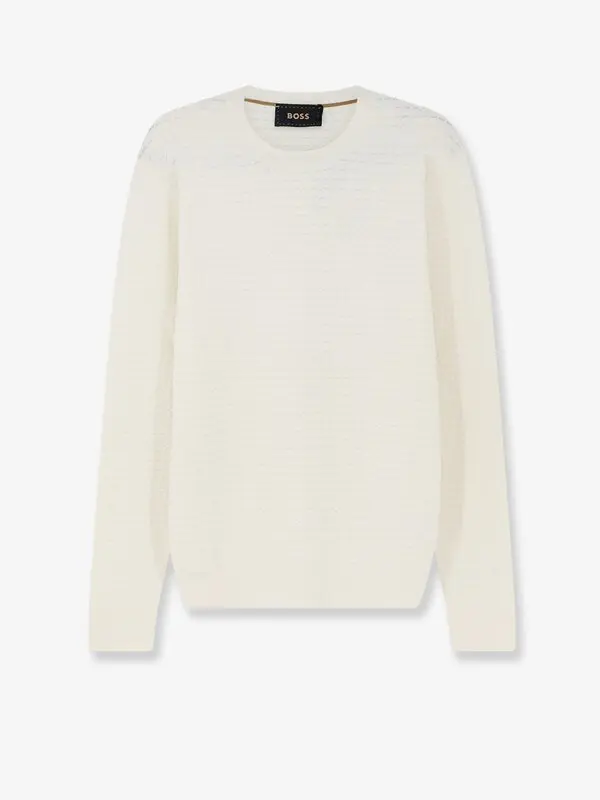 BOSS Silk And Cotton Blend Sweater - Multicolor