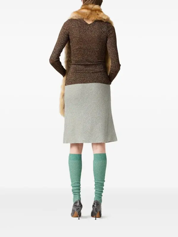 Miu Miu Lurex Crewneck Sweater - Multicolor