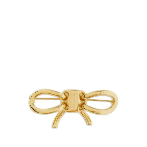 FERRAGAMO Brass Brooch - Gold