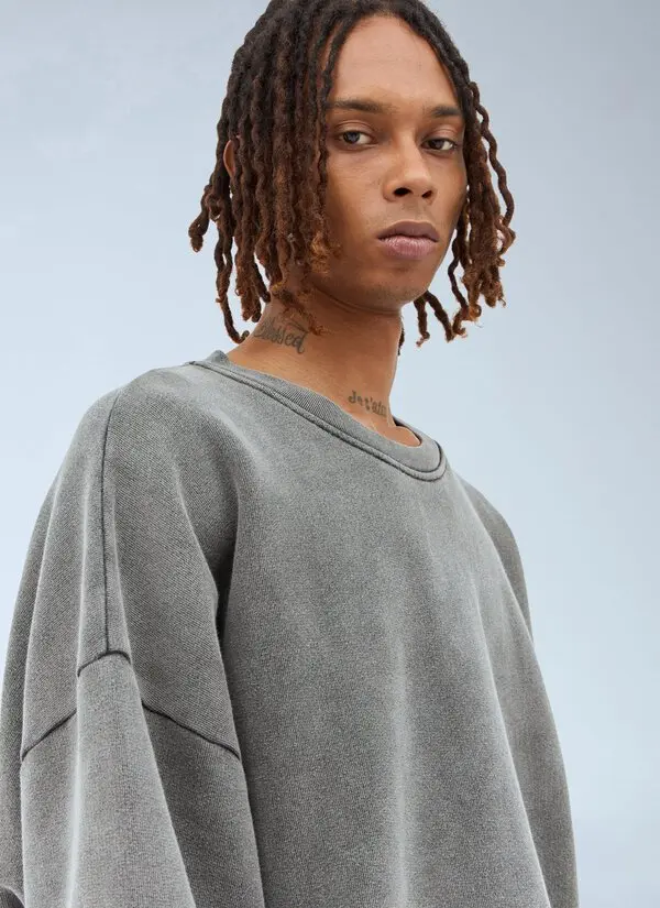 Acne Studios Logo Patch Sweatshirt - Gray
