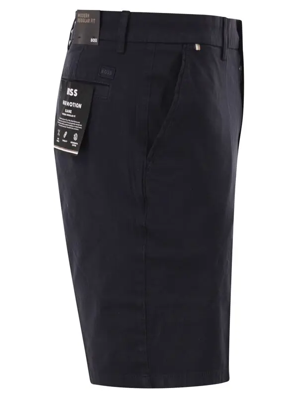 BOSS Stretch Cotton Chino Shorts In Modern Regular Fit