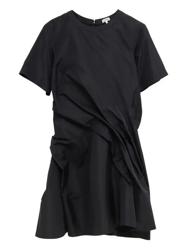 Loewe Silk Blend Twisted Mini Dress - Multicolor